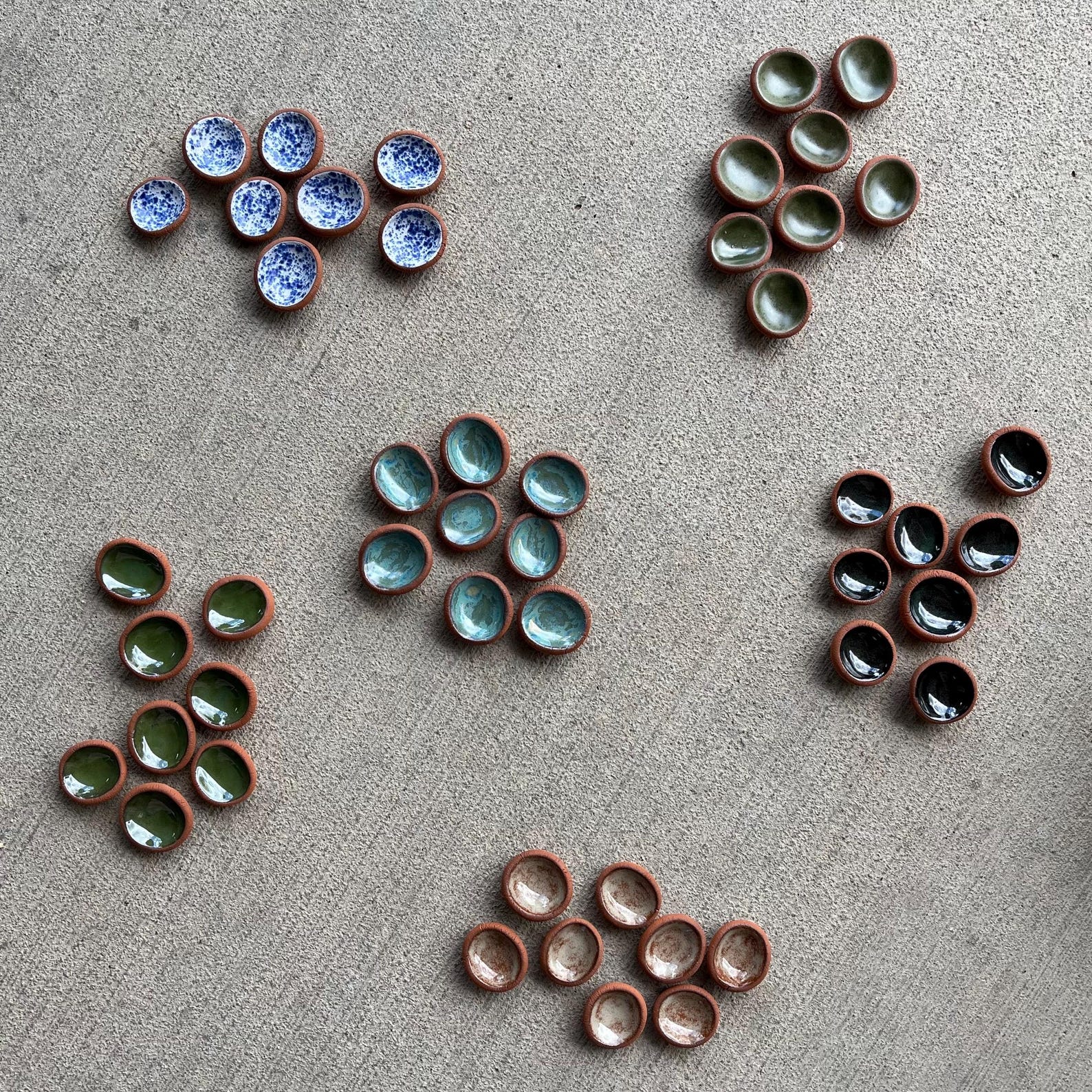I Handmade Ceramic Stress Relieving Worry Stones Thumb Stones Glazed ...