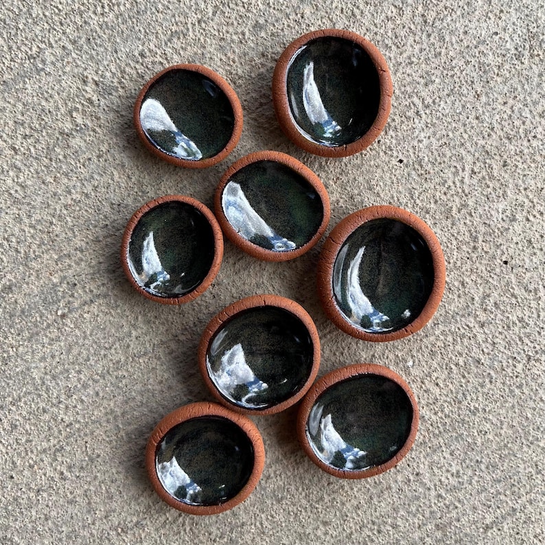 I Handmade Ceramic Stress Relieving Worry Stones Thumb Stones Glazed ...