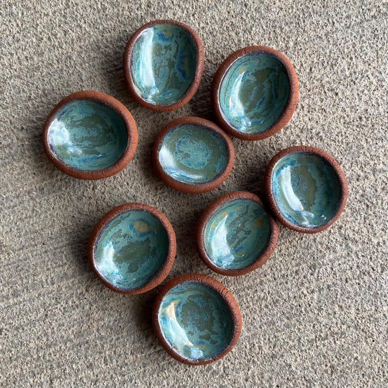 I Handmade Ceramic Stress Relieving Worry Stones Thumb Stones Glazed ...