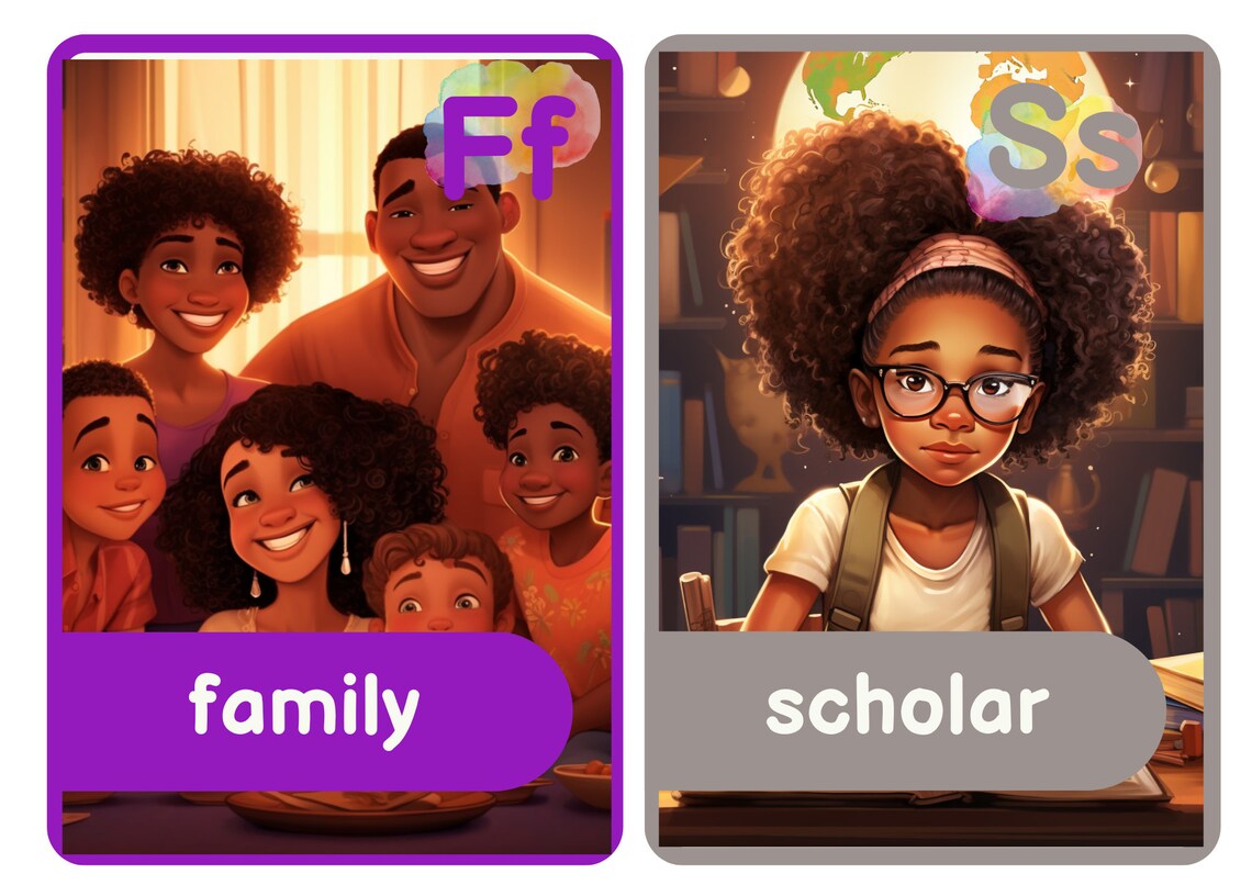 Classroom Decor Watercolor Alphabet Printable Cards for - Etsy