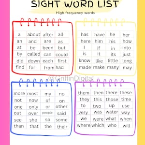 100 Printable First Hundred Sight Word Worksheets. Prek-1st Grade Sight ...