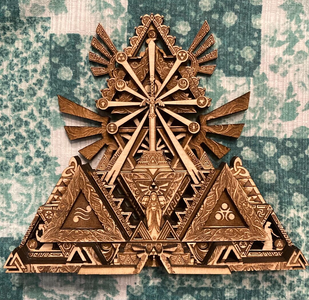 Legend of Zelda Master Sword Triforce Mural - Etsy