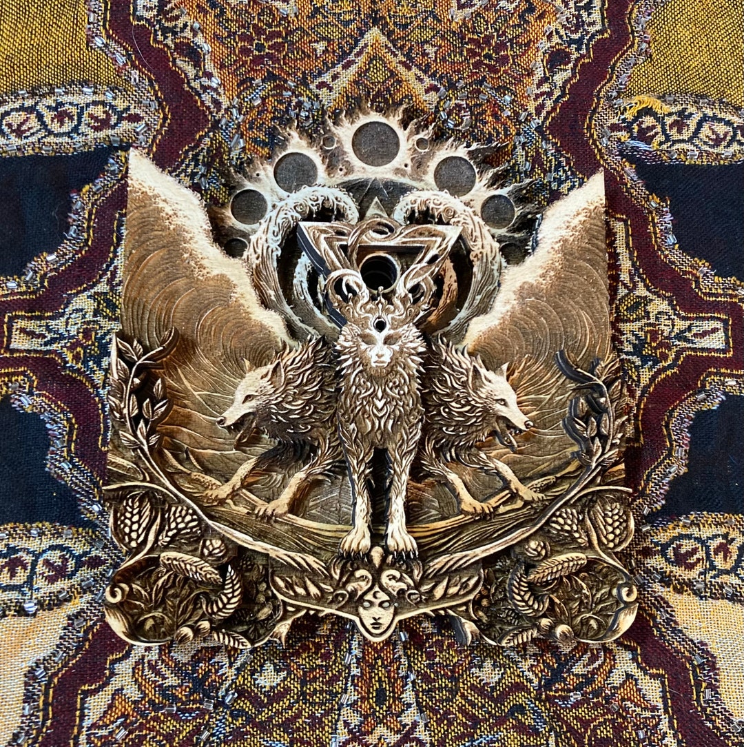 Eclipse of Seasons, Mythical 3-d Wall Art - Etsy