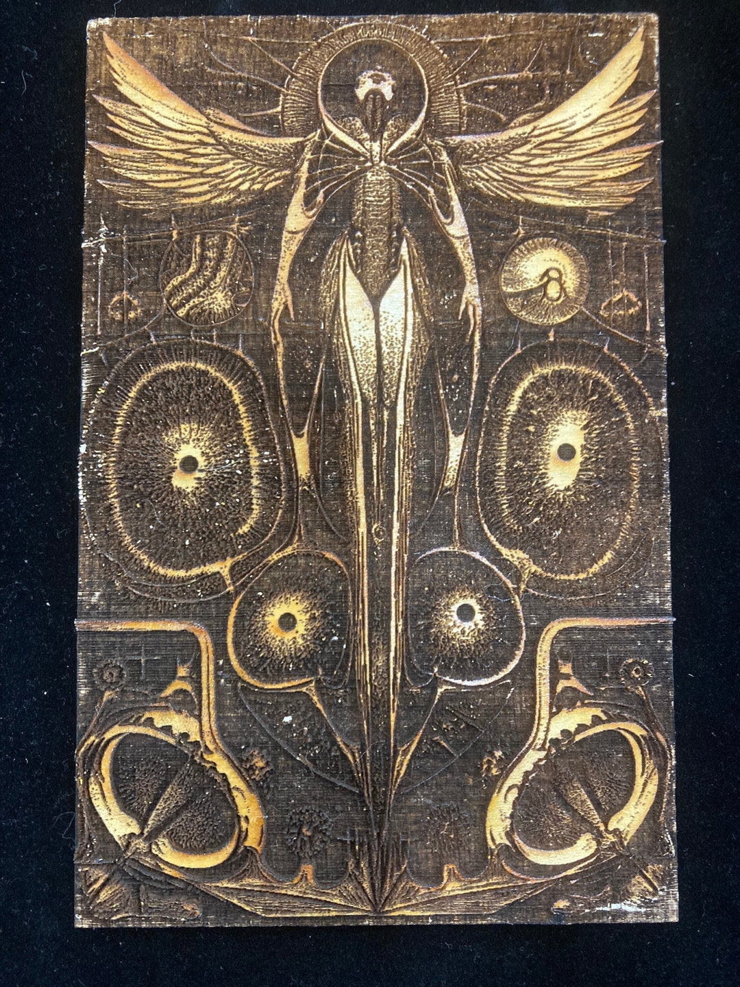 Angelic Figure: Wood Engraving - Etsy