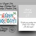 HAPPY HOLIDAYS 5x7 Printable Greeting Card & Envelope - Etsy