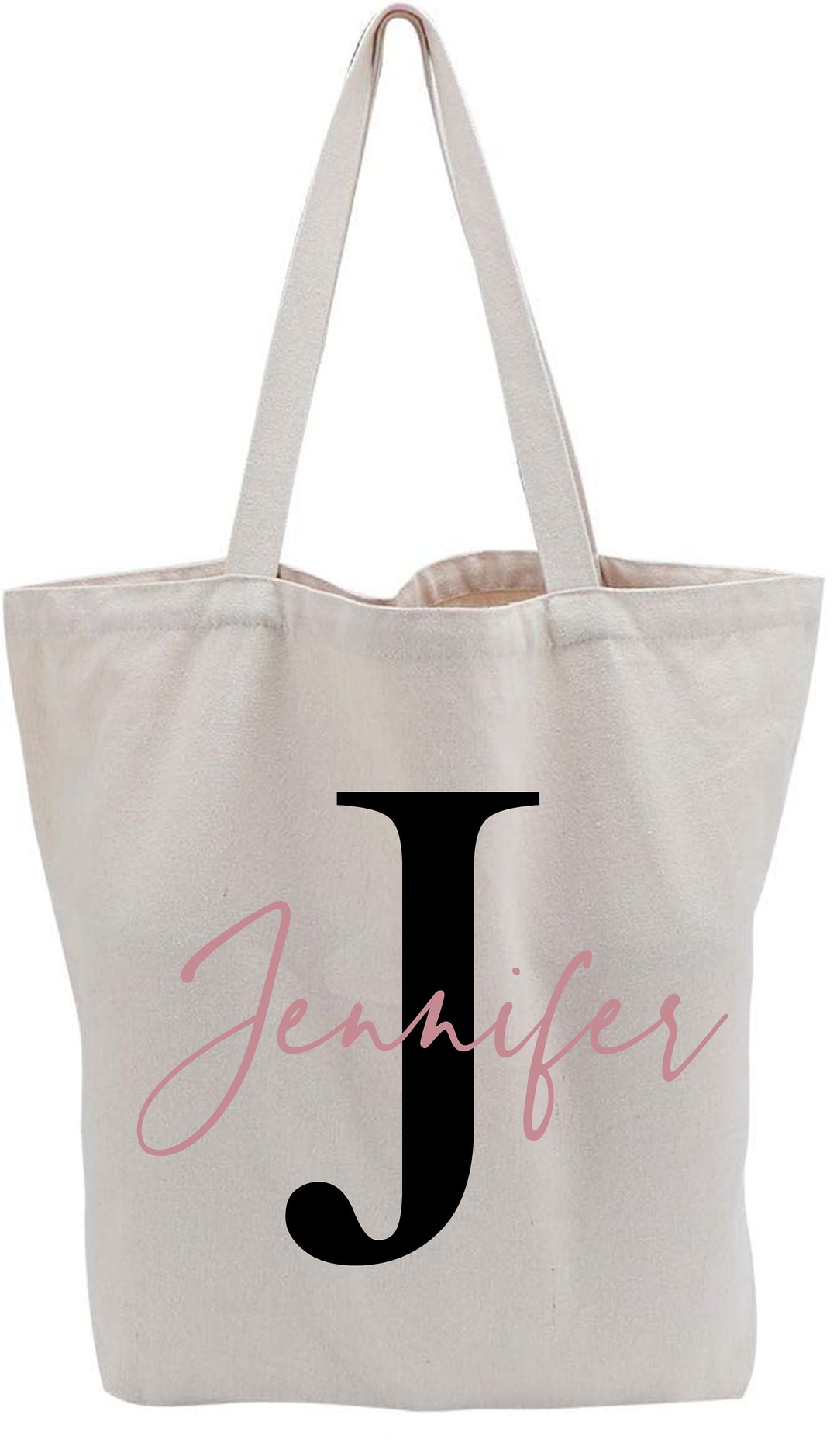 Jennifer • Capital Initial Letter and Brush Font Name - Etsy