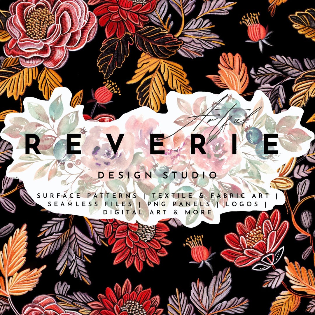 Rose Gold Embroidery Floral - Seamless Pattern - Etsy