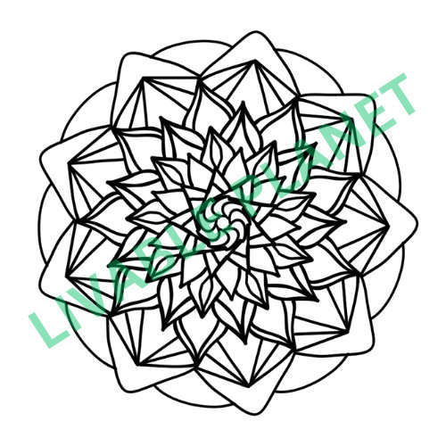 10 Simple Mandala Coloring Sheets printable or Digital Coloring - Etsy