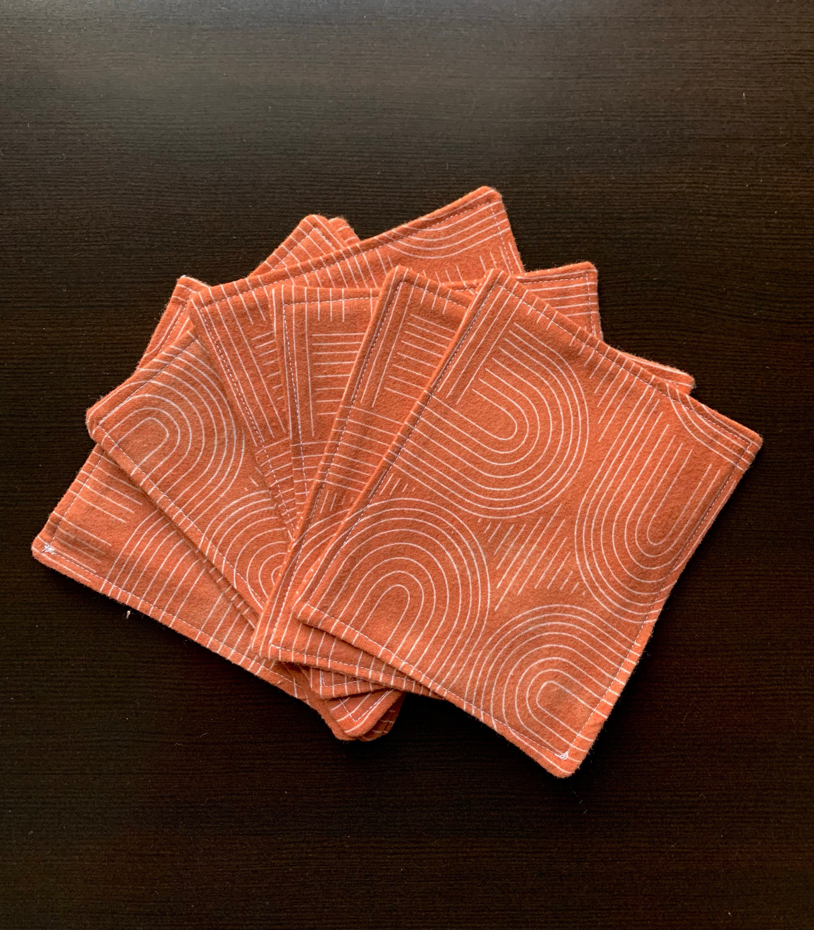 One Dozen Reusable Cloth Wipes/napkins, 100% Cotton, Cute Patterns ...