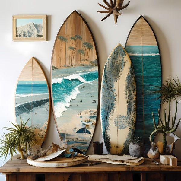 Surfboard Wall Art - Etsy