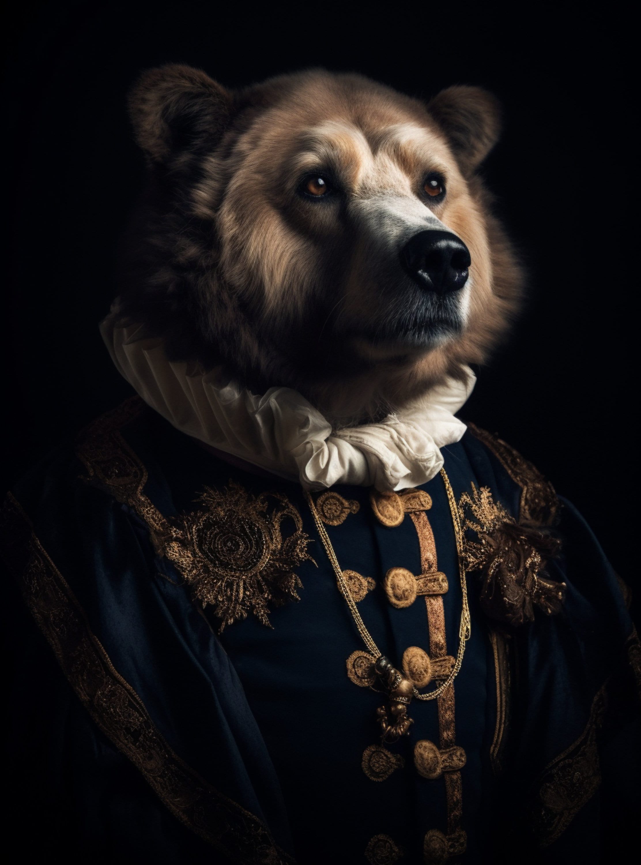 15 Printable Images of Royal Pet Portraits/ Animals Dressed in Royal ...