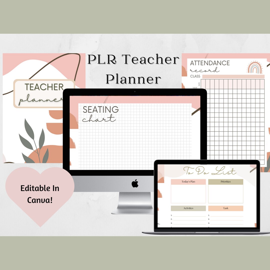 Editable Boho Teacher Planner - Etsy