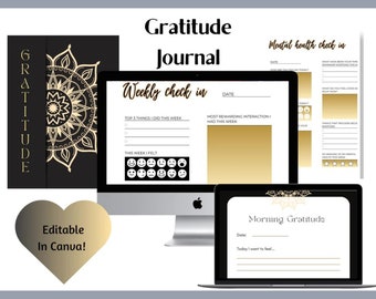 Printable Daily Gratitude Journal - Etsy