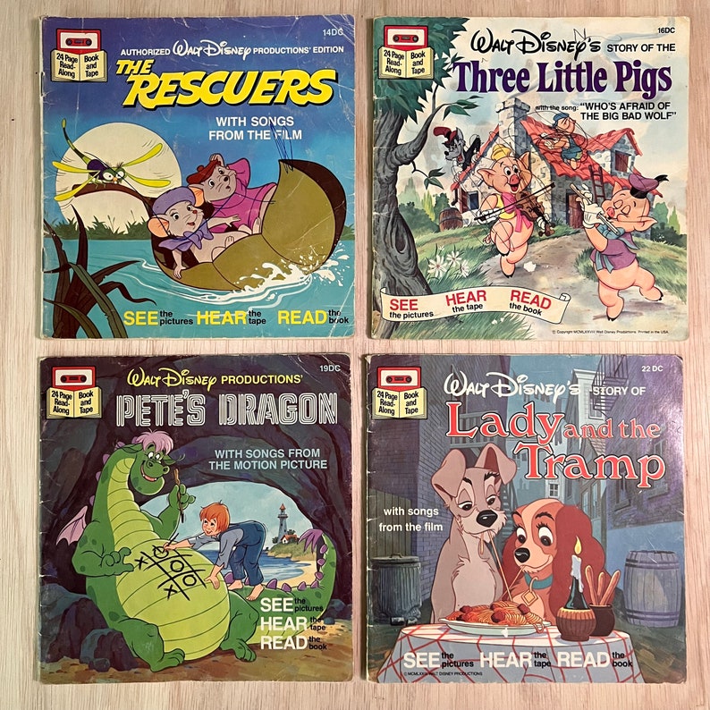Walt Disney Read Along Books no Tape You Pick Bundle and Save on ...