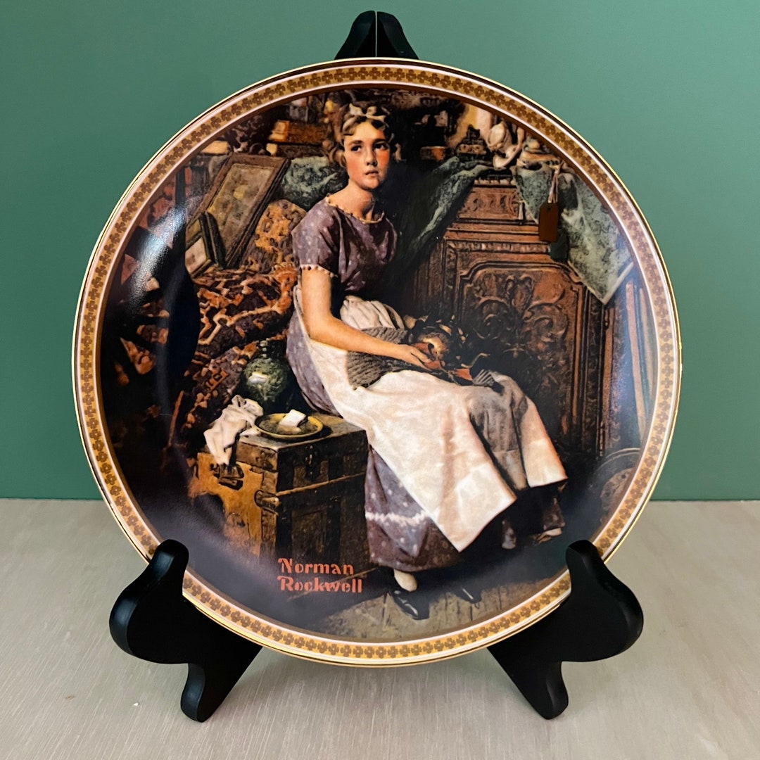 1982 Vintage Norman Rockwell Collector's Plate dreaming in the Attic by ...
