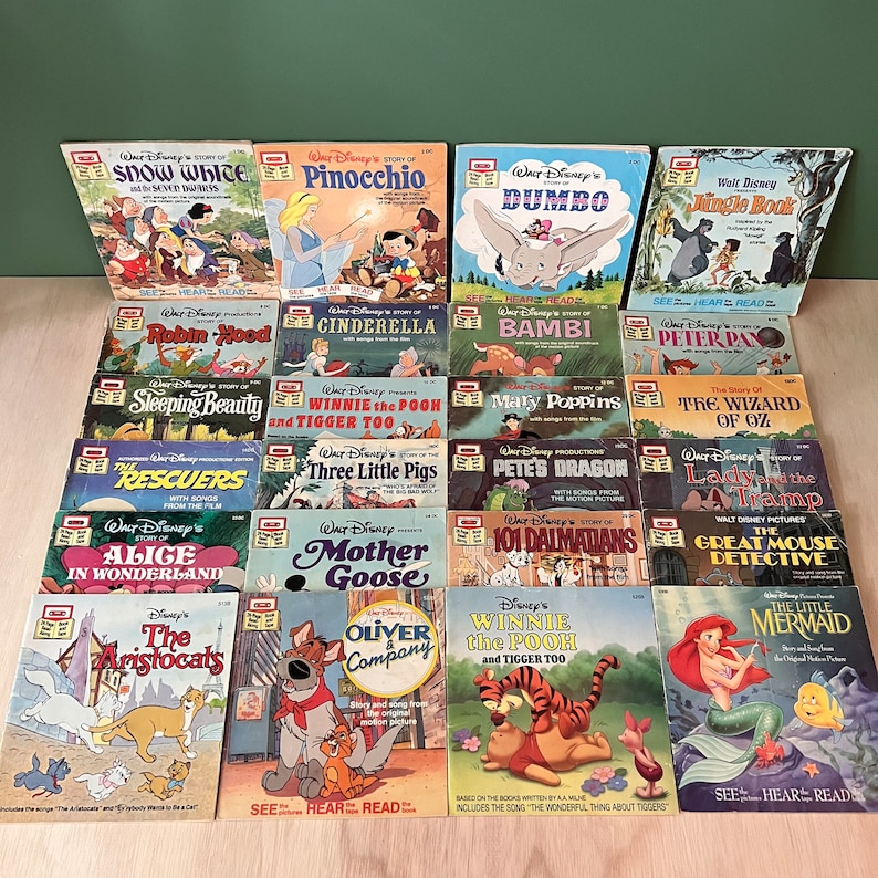 Walt Disney Read Along Books no Tape You Pick Bundle and Save on ...
