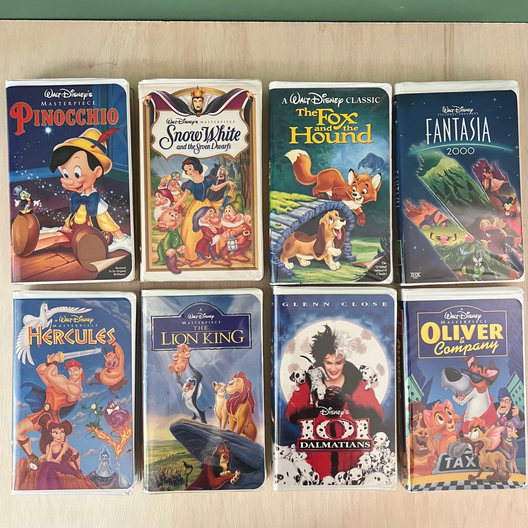 Disney VHS Classics sold Individually Pinocchio, Snow White, Fox and ...