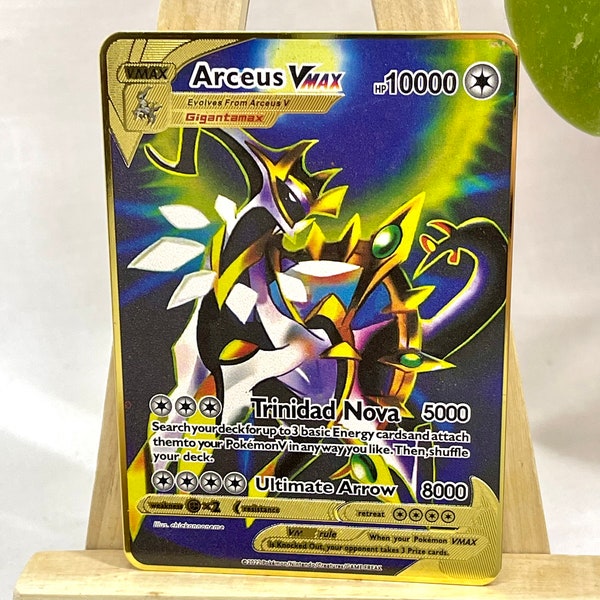 Metal Arceus Vmax - Etsy