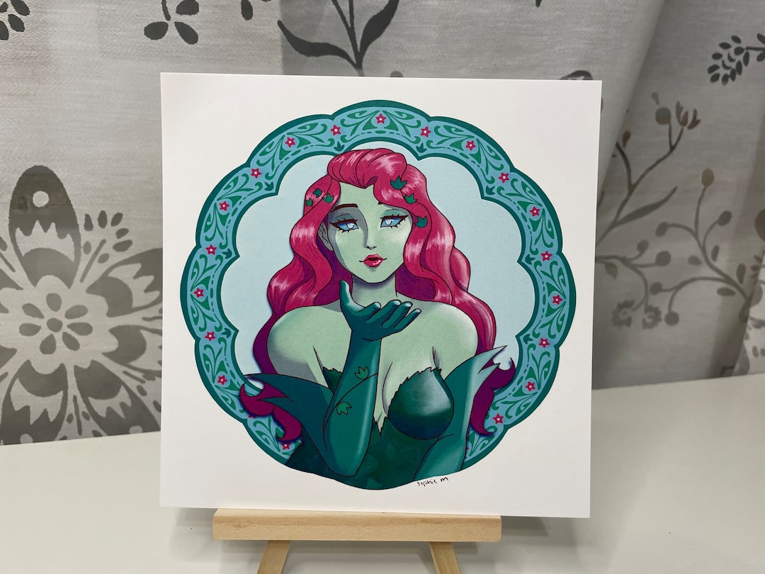 Poison Ivy DC Comics Art Print Batman Villain - Etsy