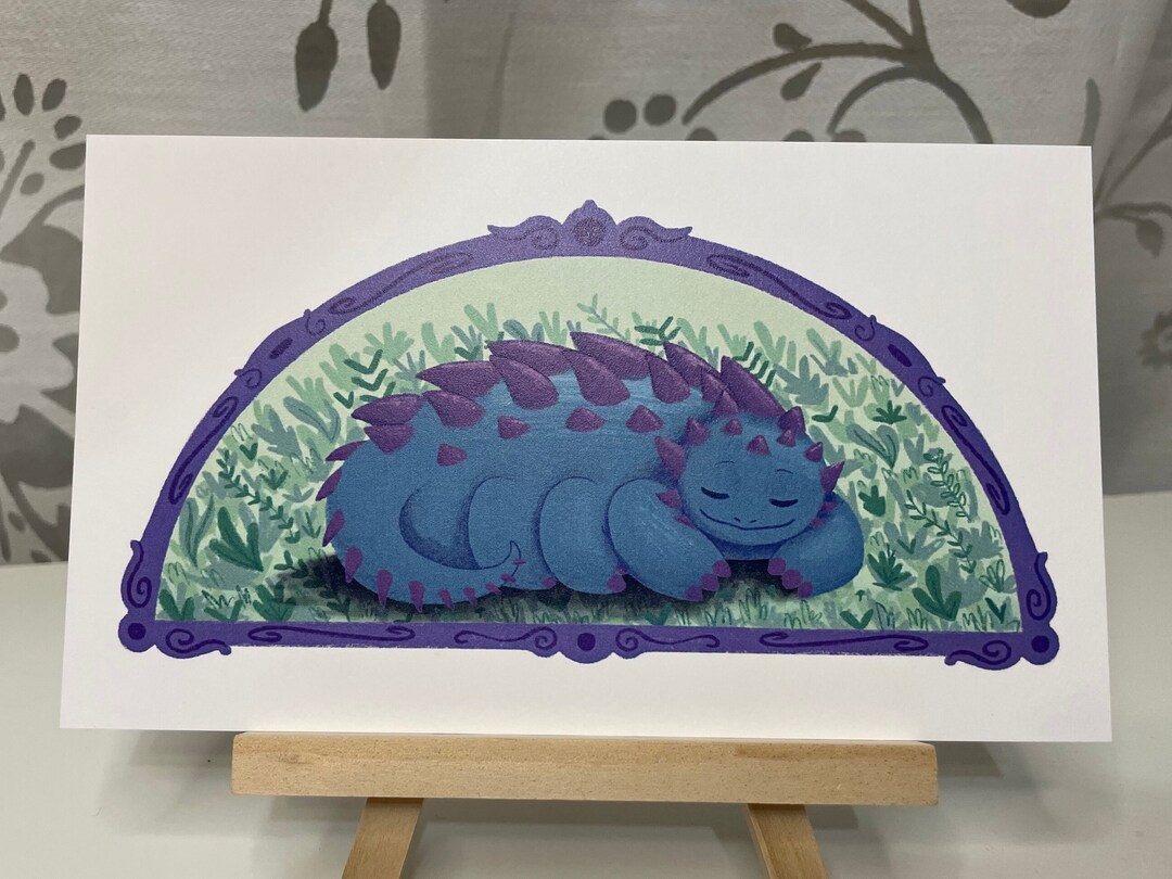 Dungeons and Dragons Basilisk Art Print Cute D&D - Etsy