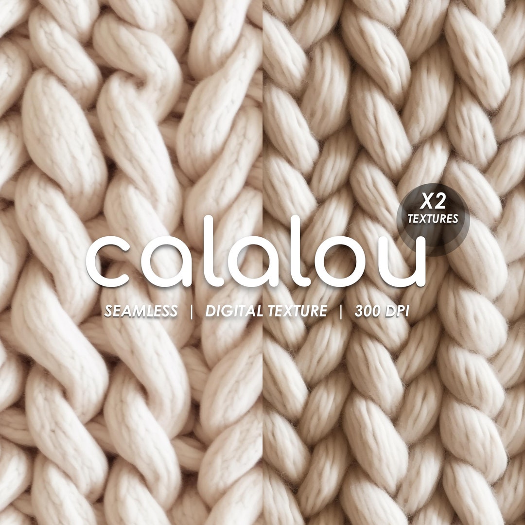 Hyper-realistic Wool Yarn, 2 Pack, Digital Texture/paper, Tileable ...