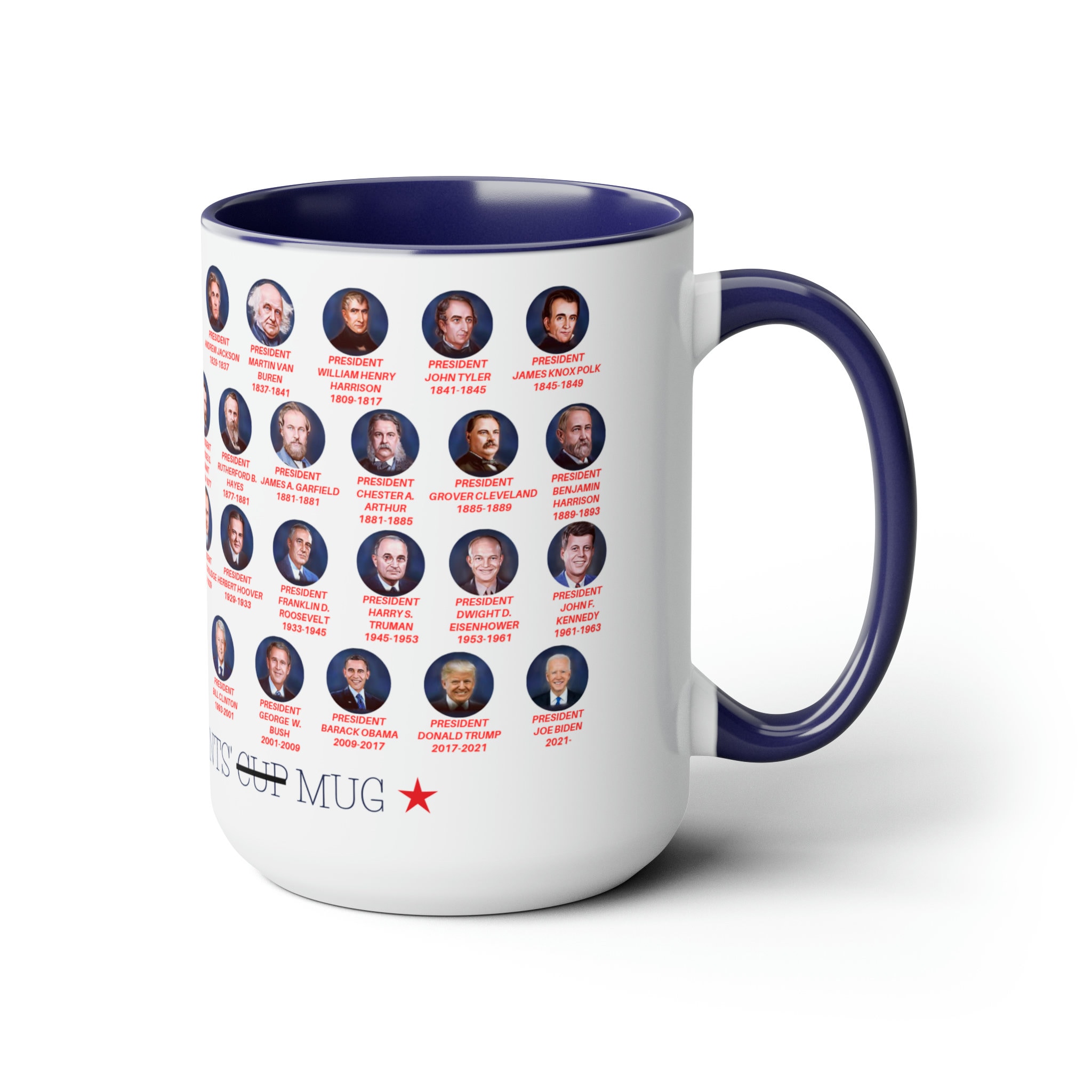 Presidents Mug, All Presidents of USA, Patriot, Gift for Historian ...