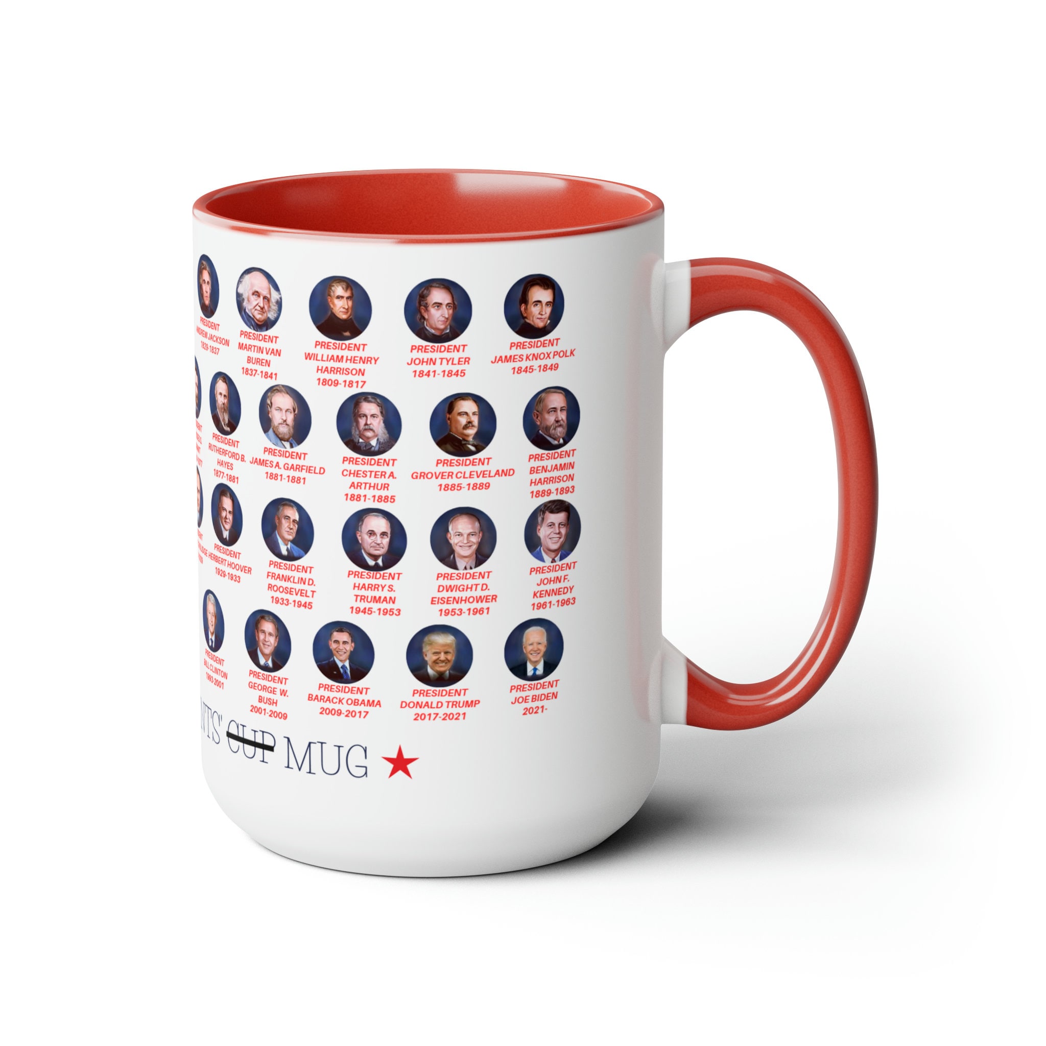 Presidents Mug, All Presidents of USA, Patriot, Gift for Historian ...