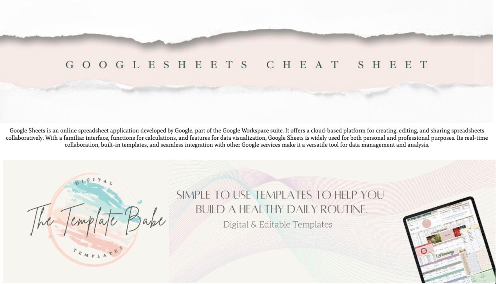 Google Sheets Cheat Sheet: Unlock the Power of Spreadsheets With Ease ...