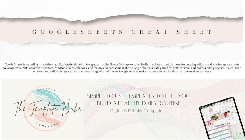 Google Sheets Cheat Sheet: Unlock the Power of Spreadsheets With Ease ...
