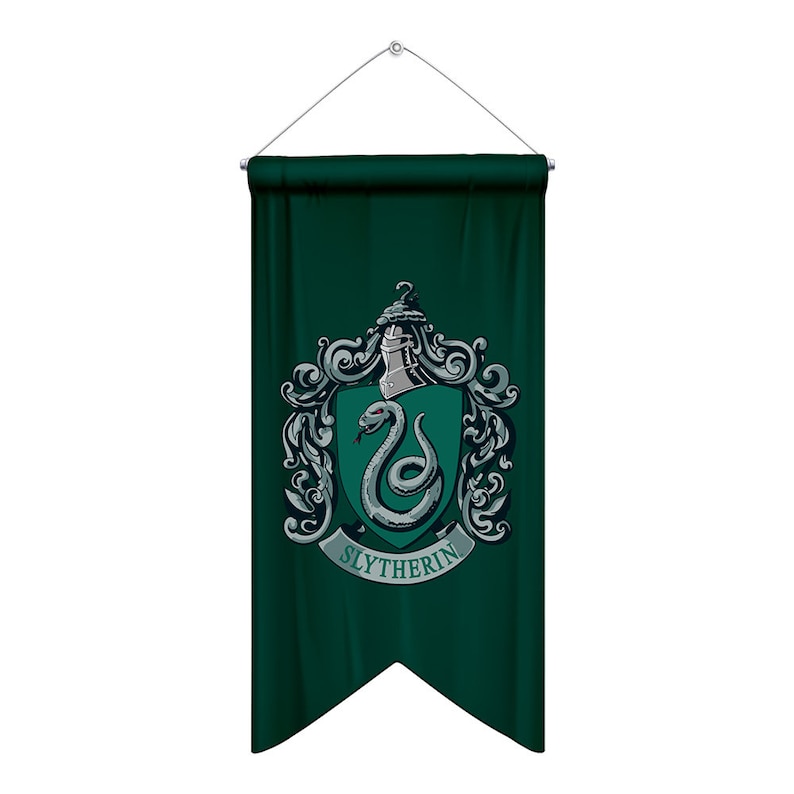 Hogwarts Houses Flags Harry Potter Houses Wall Art Gryffindor ...