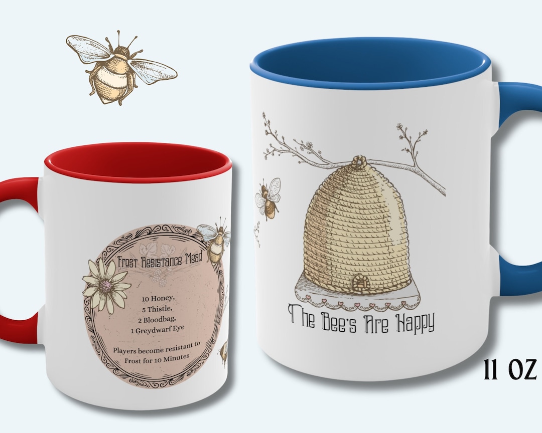 Valheim Mug the Bees Are Happy Video Games Mug Valhalla Valheim Game ...
