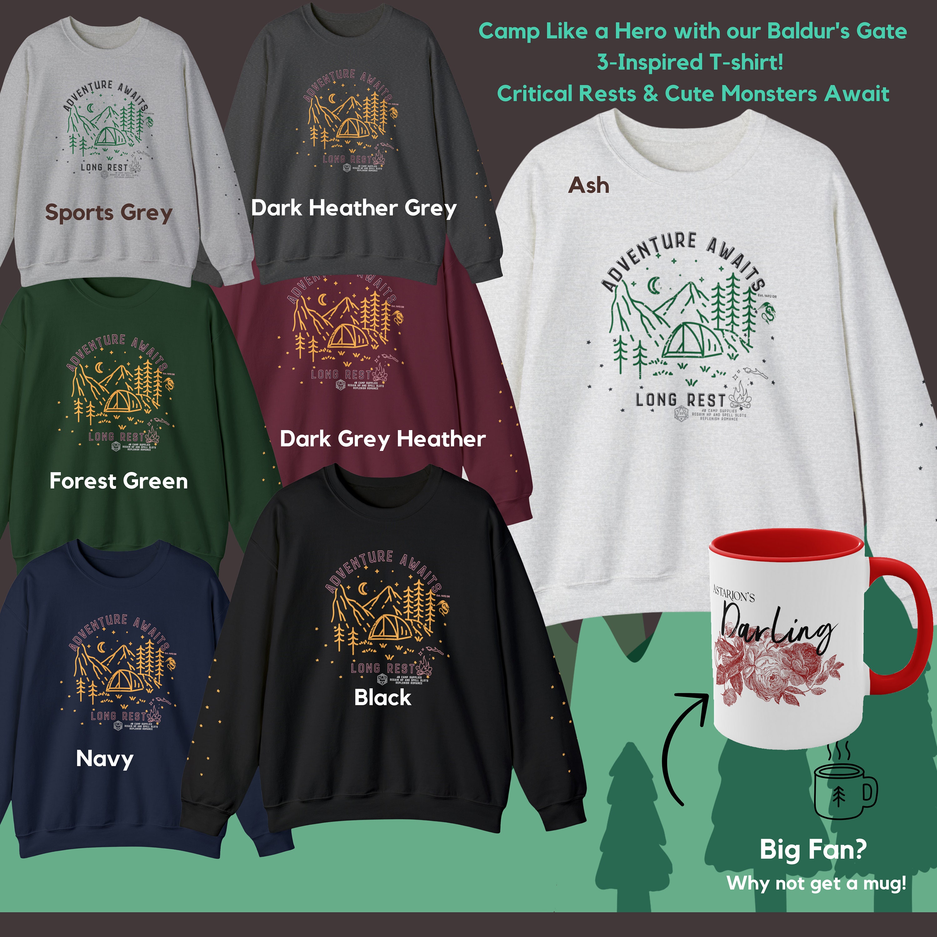 Baldurs Gate 3 Merch Baldur's Gate Sweatshirt Merch Gamer Shirt for Men ...