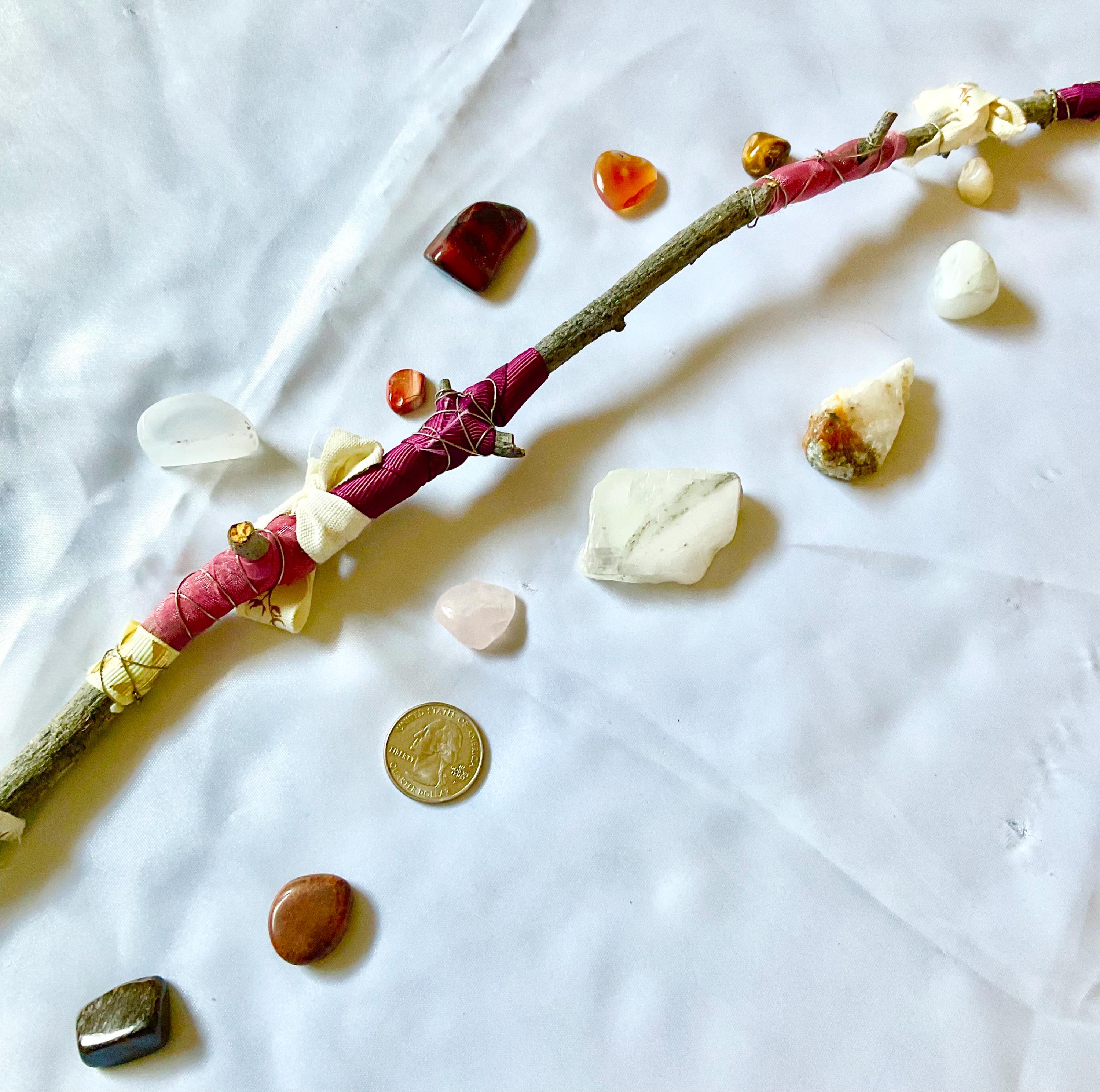Audrey | Handmade Fall-themed Wand | Magic Fairy Witch Wand - Etsy