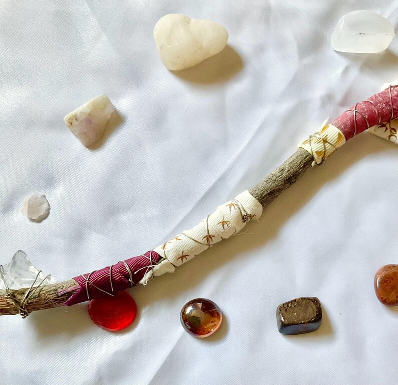 Audrey | Handmade Fall-themed Wand | Magic Fairy Witch Wand - Etsy
