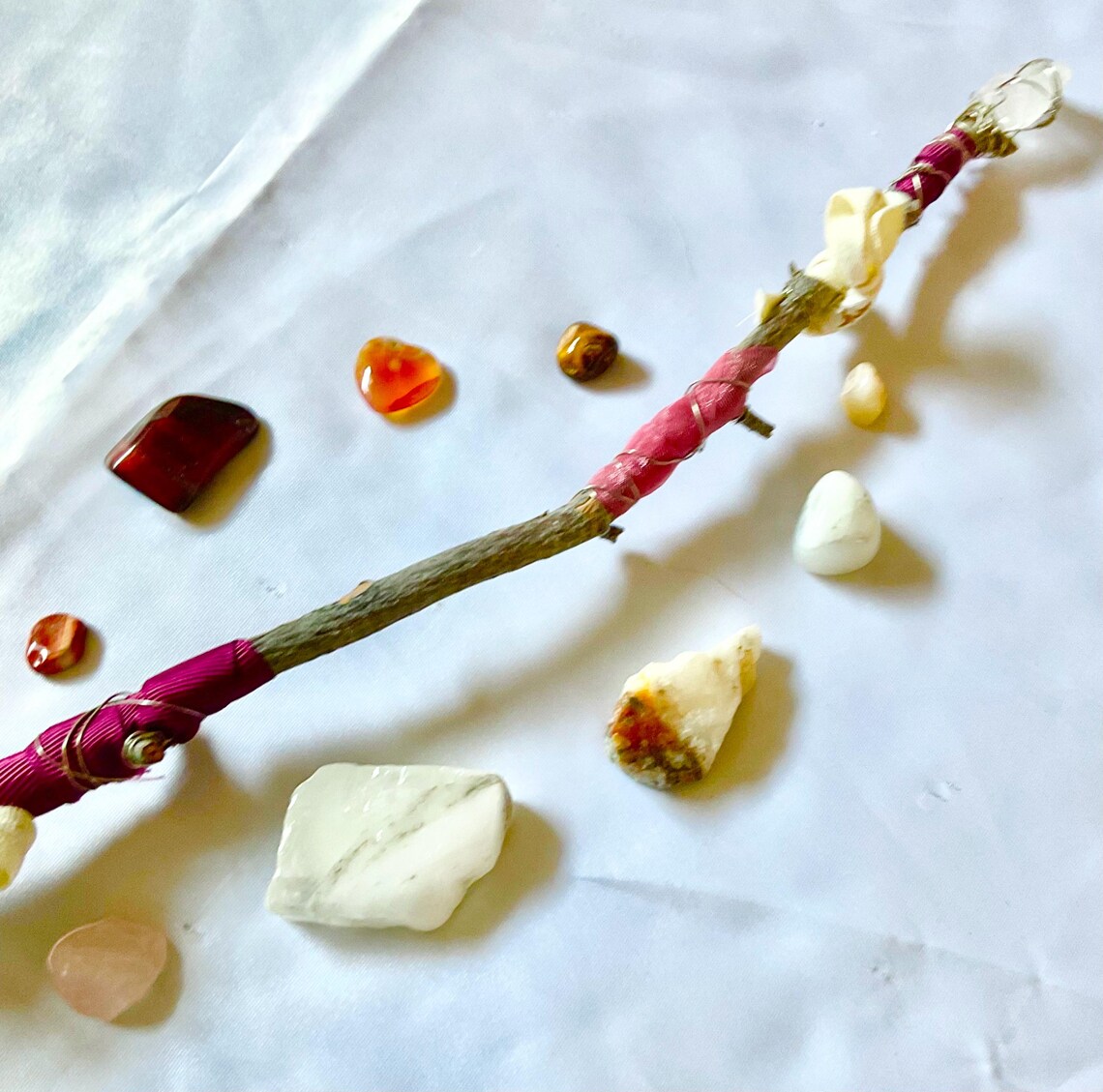 Audrey | Handmade Fall-themed Wand | Magic Fairy Witch Wand - Etsy