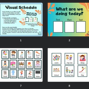 Editable Kids Daily Routine Cards Daily Visual Schedule Daily Rhythm ...