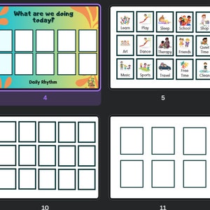 Editable Kids Daily Routine Cards Daily Visual Schedule Daily Rhythm ...