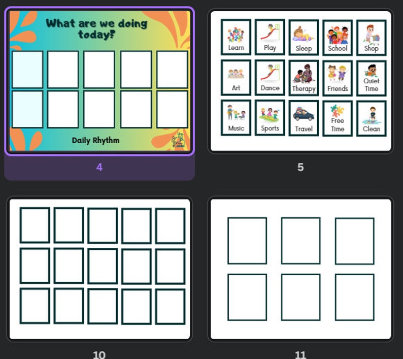Editable Kids Daily Routine Cards Daily Visual Schedule Daily Rhythm ...
