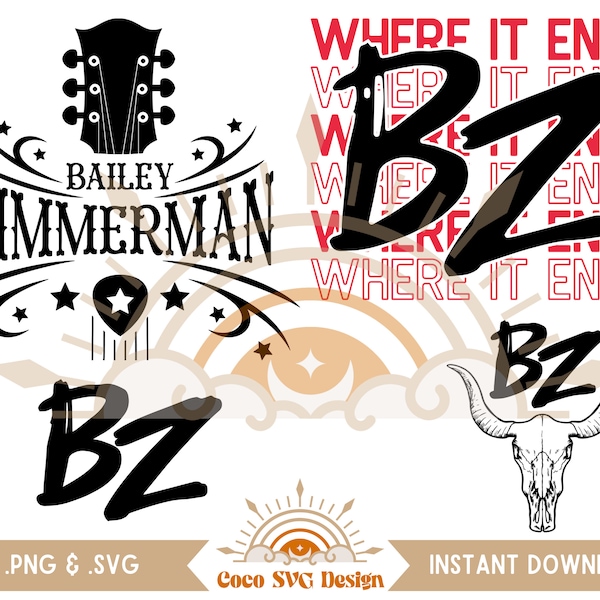 Bailey Zimmerman Png Designs - Etsy