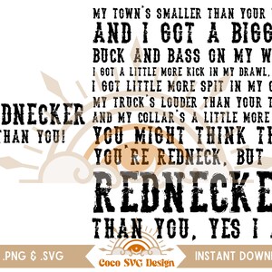 Hardy Rednecker Than You Svg Country Music Western Png - Etsy