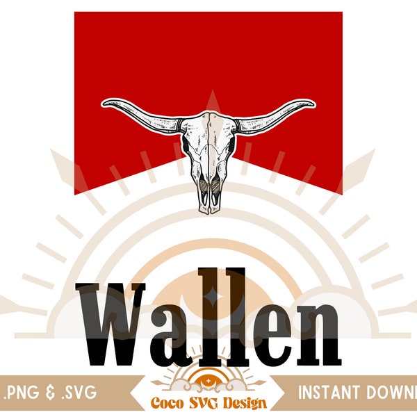 Morgan Wallen Bull Head Svg - Etsy