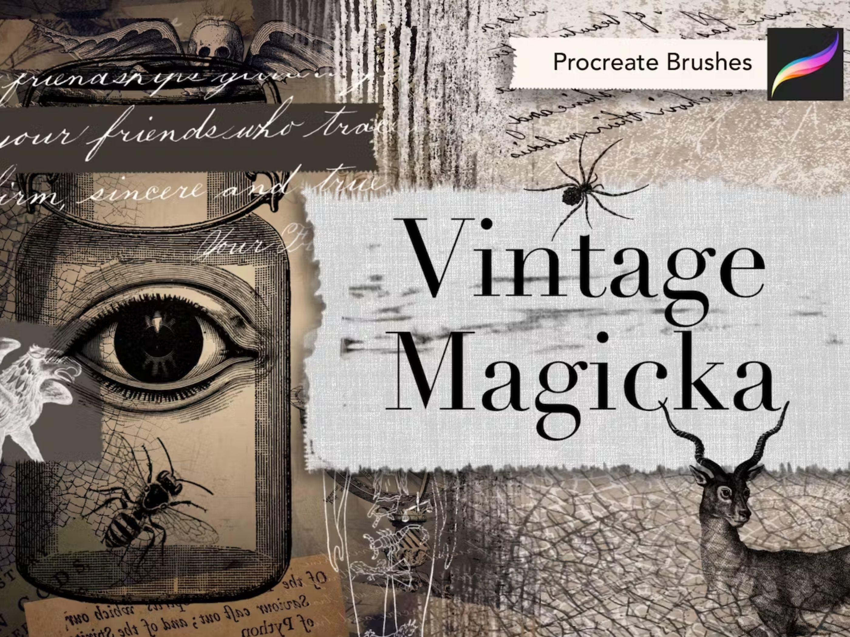 Vintage Steampunk Horror Gothic Procreate Brushes Magicka - Etsy