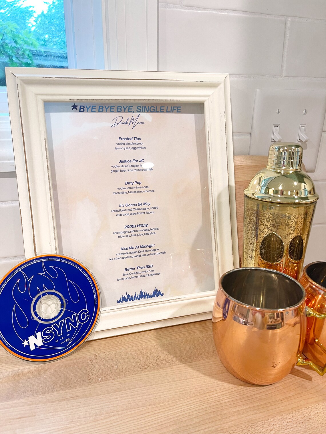 NSYNC bye Bye Bye, Single Life Bachelorette Party Drinks Menu, Girls ...