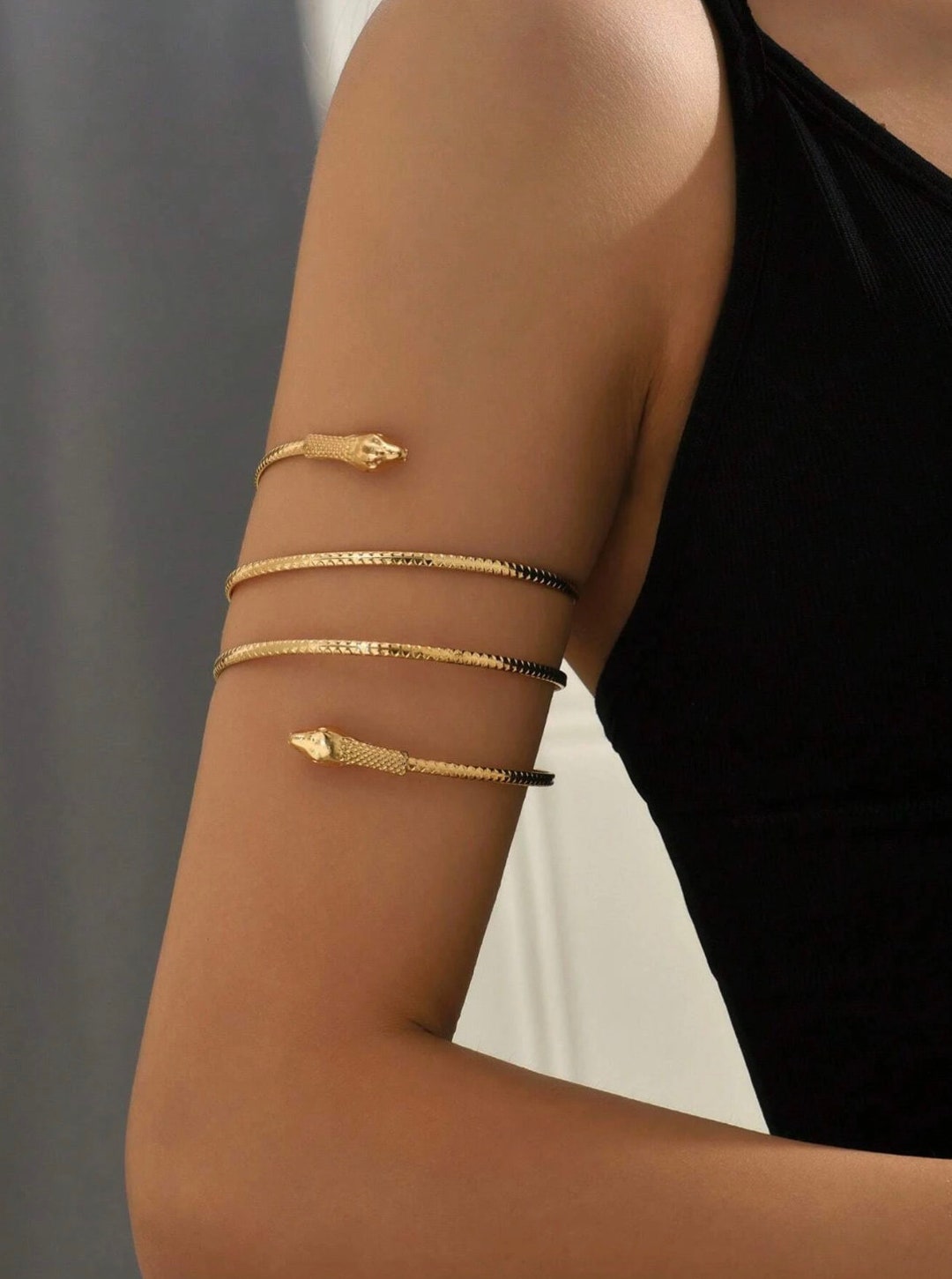Snake Design Arm Cuff, Snake Upper Arm Cuff, Bracelet Cuff, Arm Band - Etsy