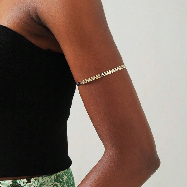 Gold Upper Arm Cuff - Etsy