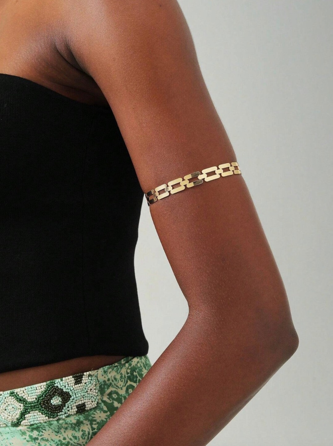 Minimalist Arm Cuff, Gold Arm Band, Gold Upper Arm Cuff Bracelet ...