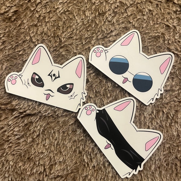 Gojo Cat Sticker - Etsy