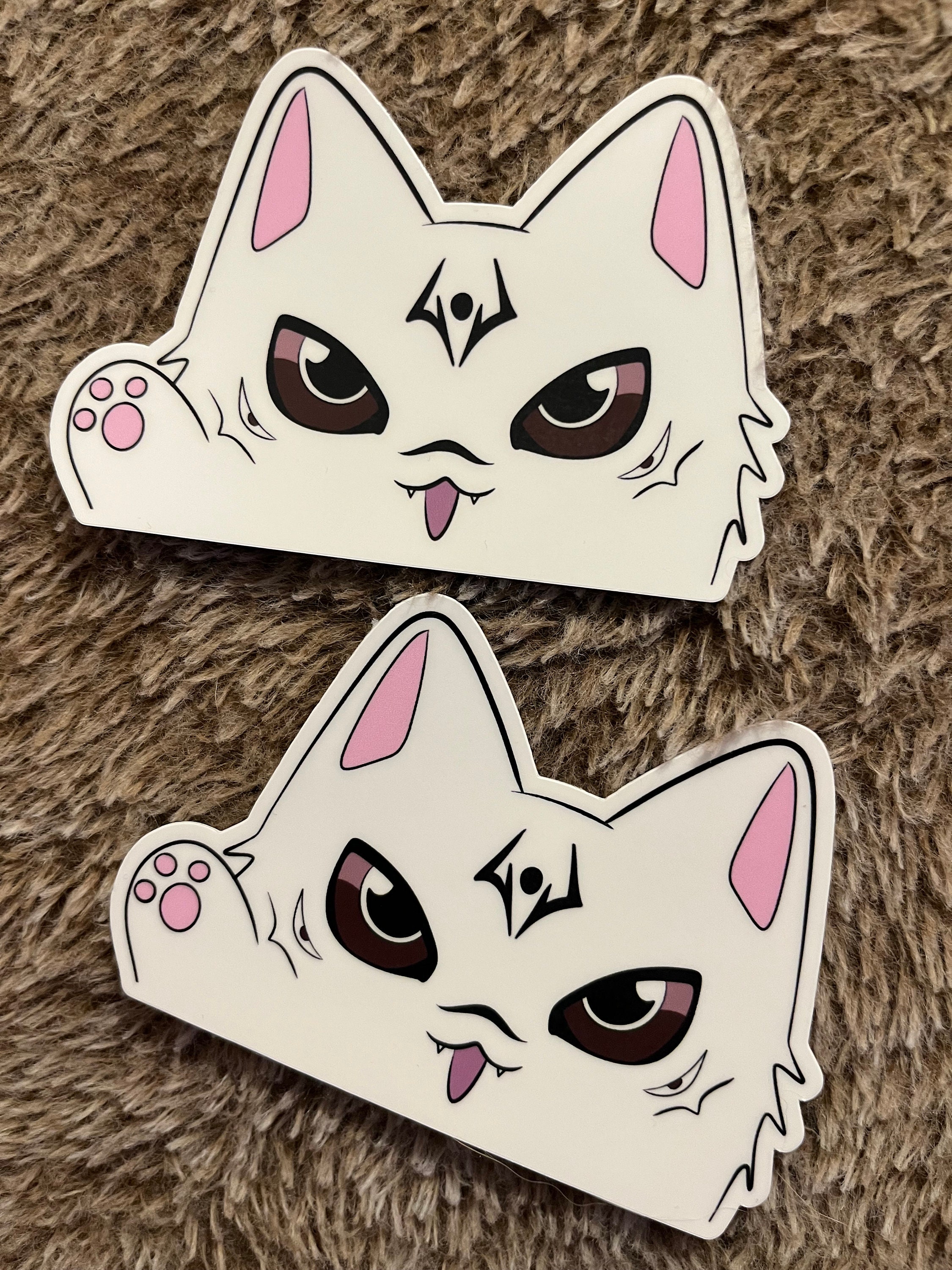 Jujutsu Kaisen Cat Sticker Pack - Etsy