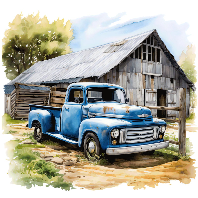 Blue Barn Quilt Wall Art - Etsy