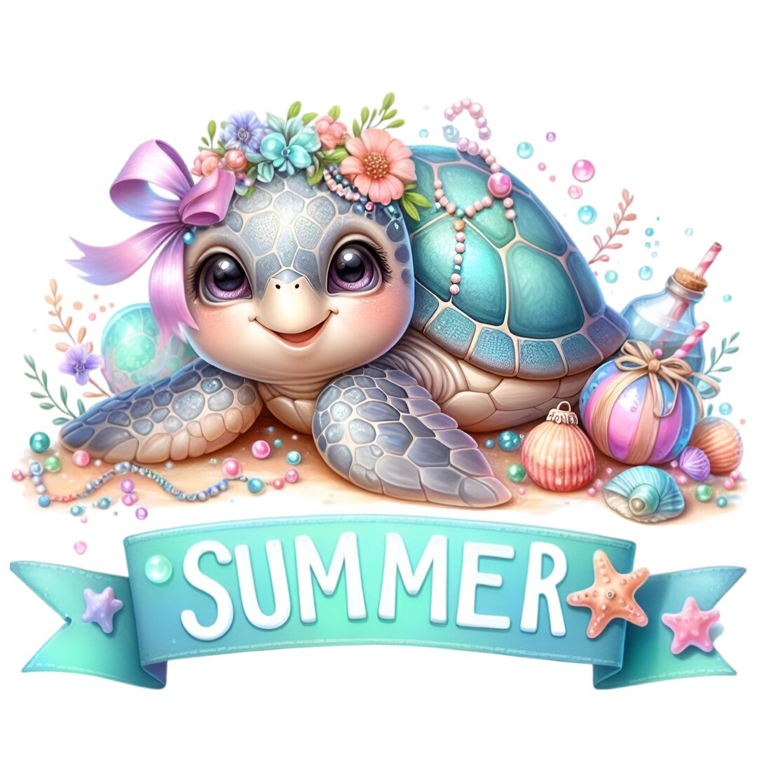 Turtle With Bow -fabric Panel Square ~4,5, 6, 8, 10, 12, 14 Inch for ...